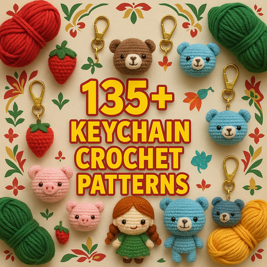 135 Keychain Amigurumi Crochet Pattern Bundle – TheCrochetNook