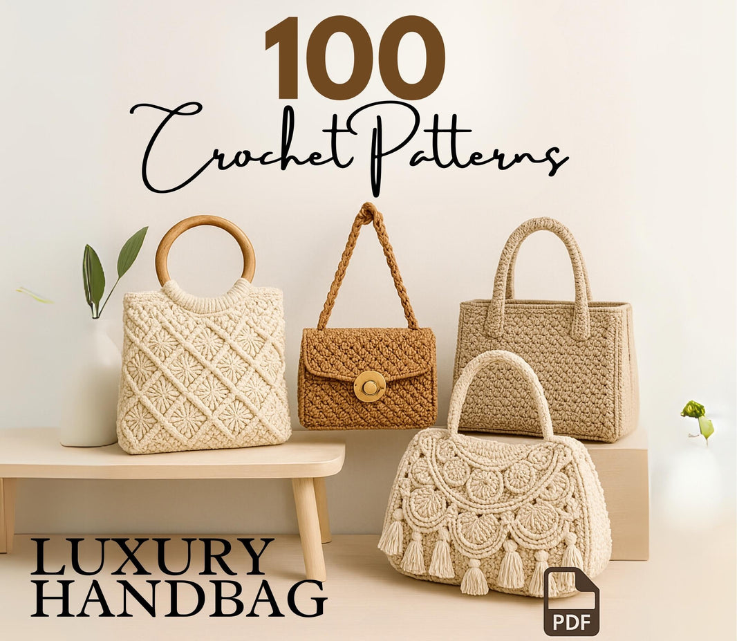 100 Luxury Crochet Handbag Patterns – TheCrochetNook